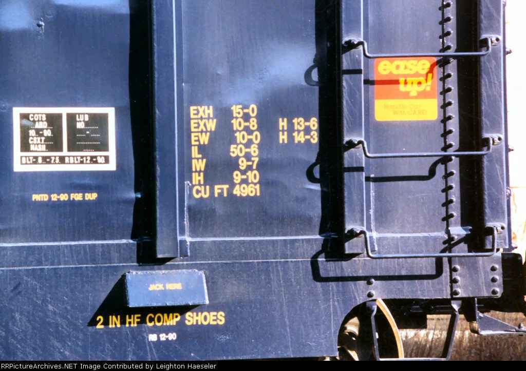 CSXT 504096 stencil detail